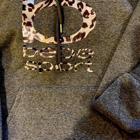 Tops | Bebe Sport Logo Hoodie | Poshmark